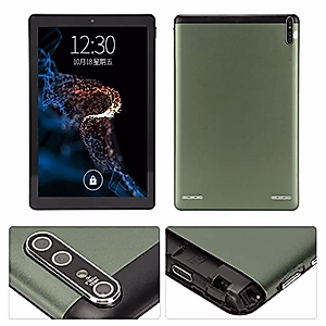 HD Tablet, 2.4G 5G WiFi 8800mAh Green 1960x1080 IPS 100240V 10.1 Inch 11.0 Reading Tablet (US Plug)