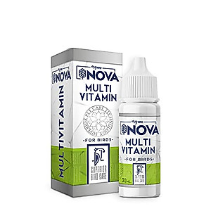 VHD MyBird Nova Multivitamin for Cage Birds - for Budgerigars, Domestic Canary, Parrots, Goldfinches and Pigeons, Big and Little Cage Birds, Vitamin Supplement for Birds, 2 Pack – (60 ml) 2 Ounce