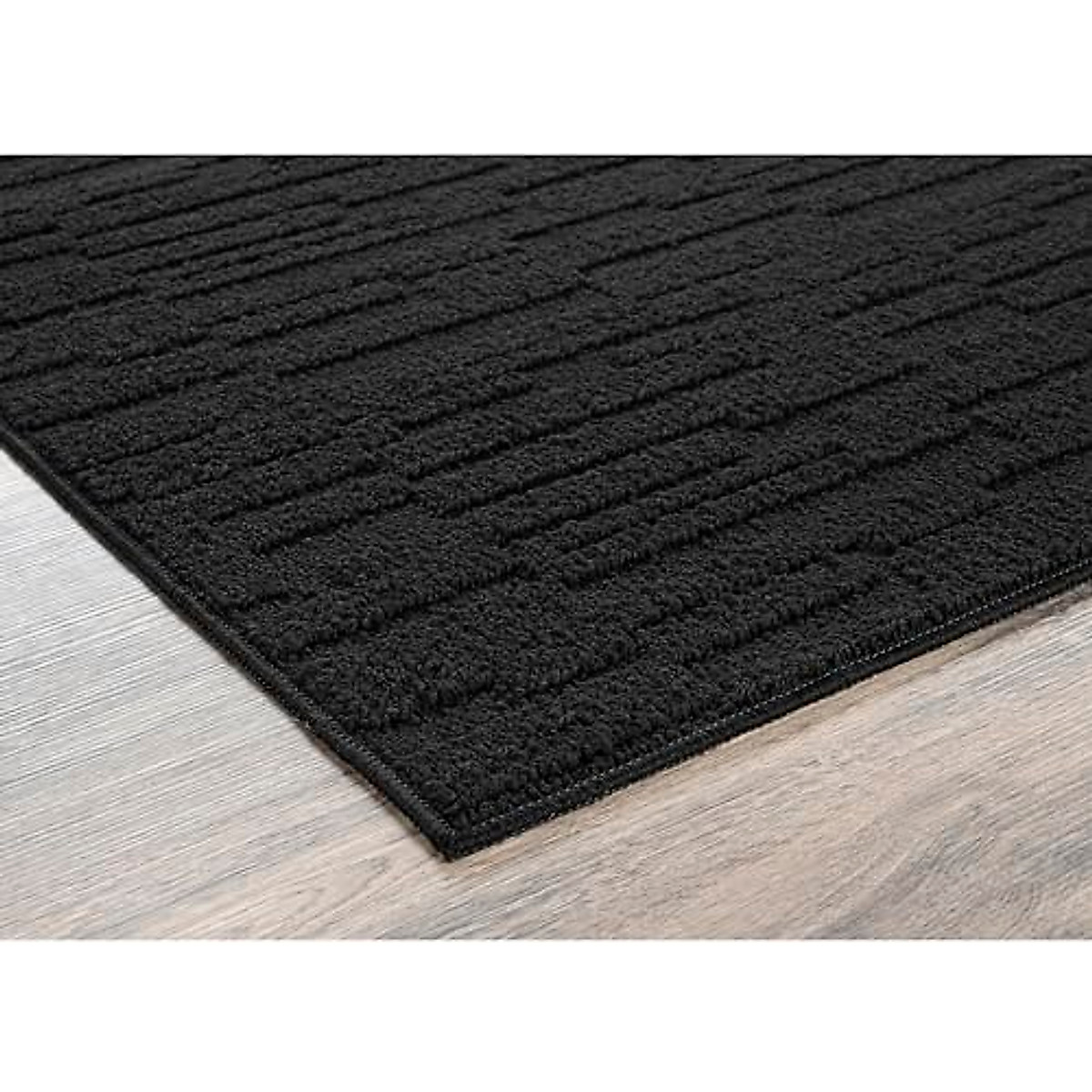 Garland Rug Brentwood Pixel 9 ft. x 12 ft. Area Rug Black