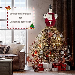 HOMBOUR Female Mannequin Body, Sewing Mannequin Torso Dress Form, Height Adjustable 52-67 inch Mannequin with Stand for Dressmaker Jewelry Display, Ivory