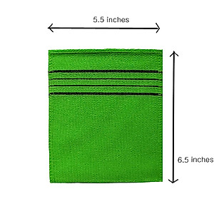 Korean Asian Exfoliating Bath Washcloth Mitt for Remove Dead Skin.Exfoliating Body Scrubber.Exfoliating Gloves for Body Scrub (Green2 Red2)