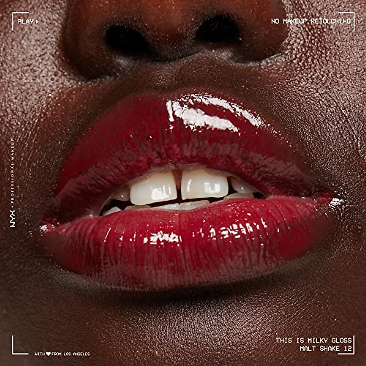 NYX PROFESSIONAL MAKEUP This Is Milky Gloss, Lip Gloss with 12 Hour Hydration, Vegan - Malt Shake (Warm Red)