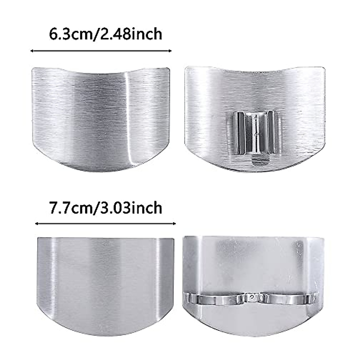 okdeals Finger Guards Household Fruit Vegetable Tool Kitchen Gadgets Chopping Stainless Steel Cutting Protection(Single Finger)