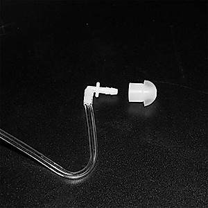 HYS Receiver/Listen ONLY Surveillance 3.5mm Headset Earpiece with Clear Acoustic Coil Tube Earbud for Two-Way Radios, Transceivers and Radio Speaker Mics Jacks