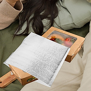 BESTonZON 50Pcs Reusable Insulation Bags Thermal Box Liners Metalized Box Liners Lunch Food Box Shopping Bag Insulation Lining Insulation Package 20cm