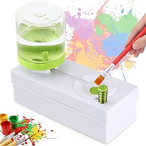JEChrochen New Paint Brush Cleaner Tools, Brush Rinser Cup Painting Running Water Circulation Art Supplies for Acrylic, Watercolor and Water Based Creative Gift for Adults Artist Beginners Kids