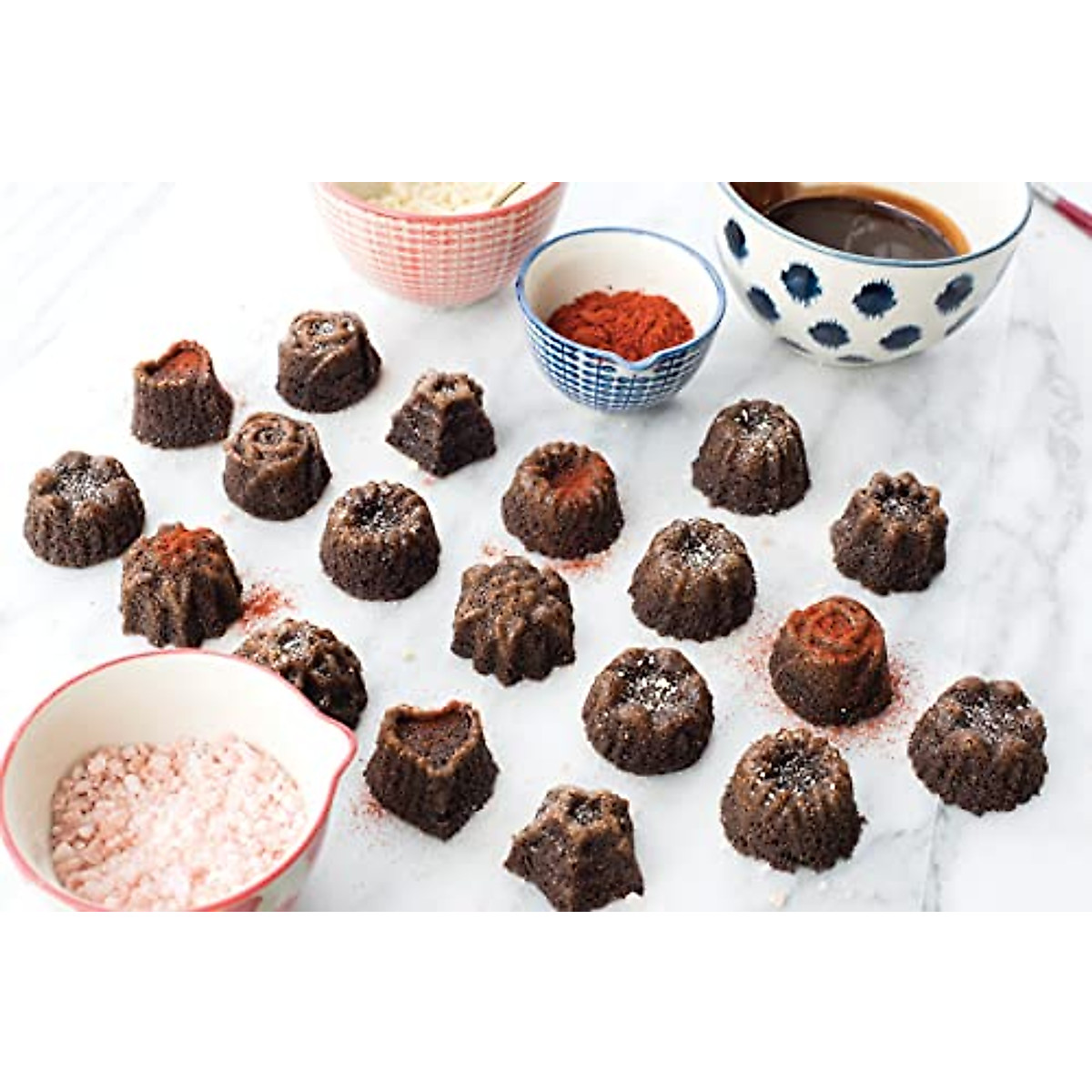 Nordic Ware Tea Cakes Cast Aluminum Cakelet, 2.5 Cup Capacity, Toffee