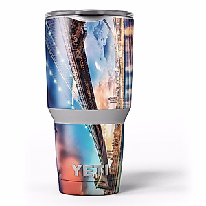 Design Skinz Fusion NYC Overlook - Skin Decal Vinyl Wrap Kit Compatible with The Yeti Rambler Cooler Tumbler Cups