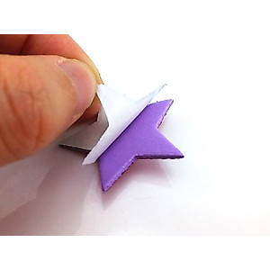 Honbay 200pcs Colorful Self Adhesive Star Shape Foam Glitter Stickers