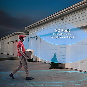 Feit Electric CAM/WM/WiFi 1080p HD Outdoor WiFi Smart Home Security Camera with Night Vision, 2-Way Audio, Black