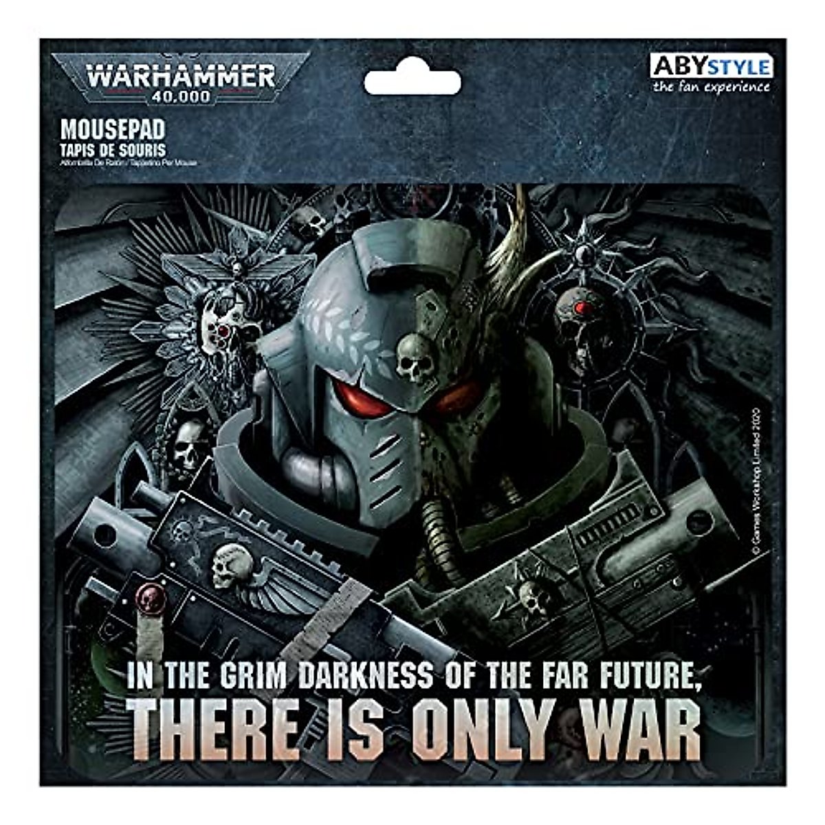 ABYSTYLE Warhammer 40K Dark Imperius Primaris Mousepad 9.25" x 7.7" Non Slip Rubber Mouse Pads Office Desktop Computer Accessories Square Mouse Mat Tabletop Boardgame Videogame Gift
