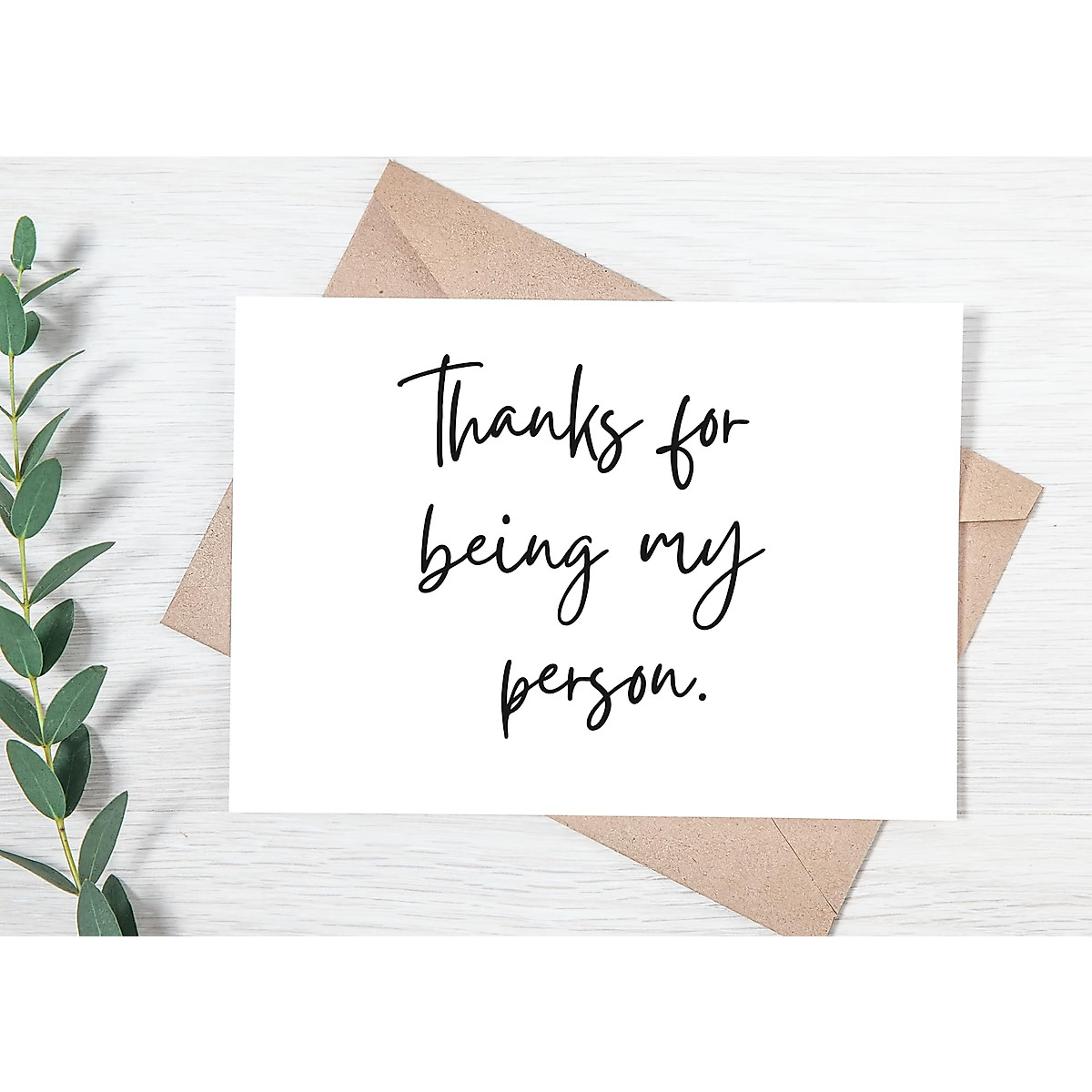 TEEMI-Thanks for Being My Person/just Because card/Thank You Gift for Friend/Card for Best Friend/BFF Card/Best Friend Birthday Card