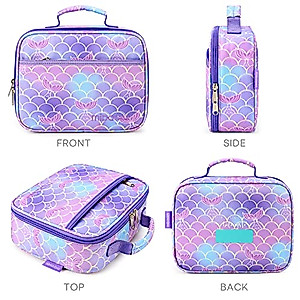 mibasies Mermaid Lunch Bag and Backpack for Girls