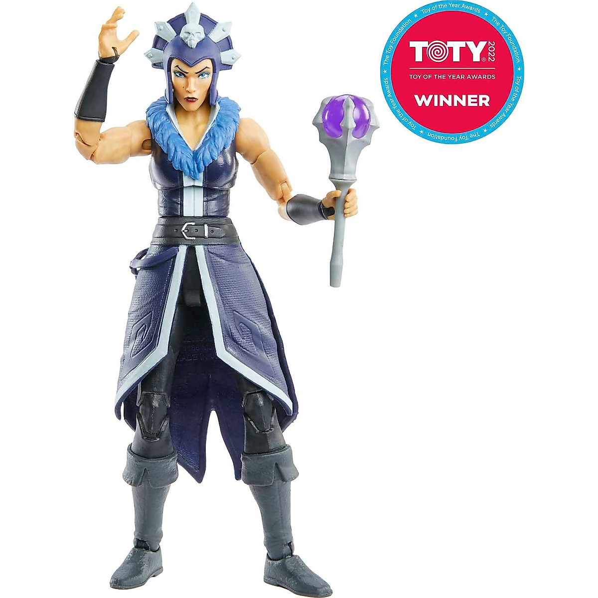 Masters of the Universe Masterverse Revelation Action Figure & Accessories, Evil-Lyn Motu Collectible with Articulation & Swappable Parts, 7-inch