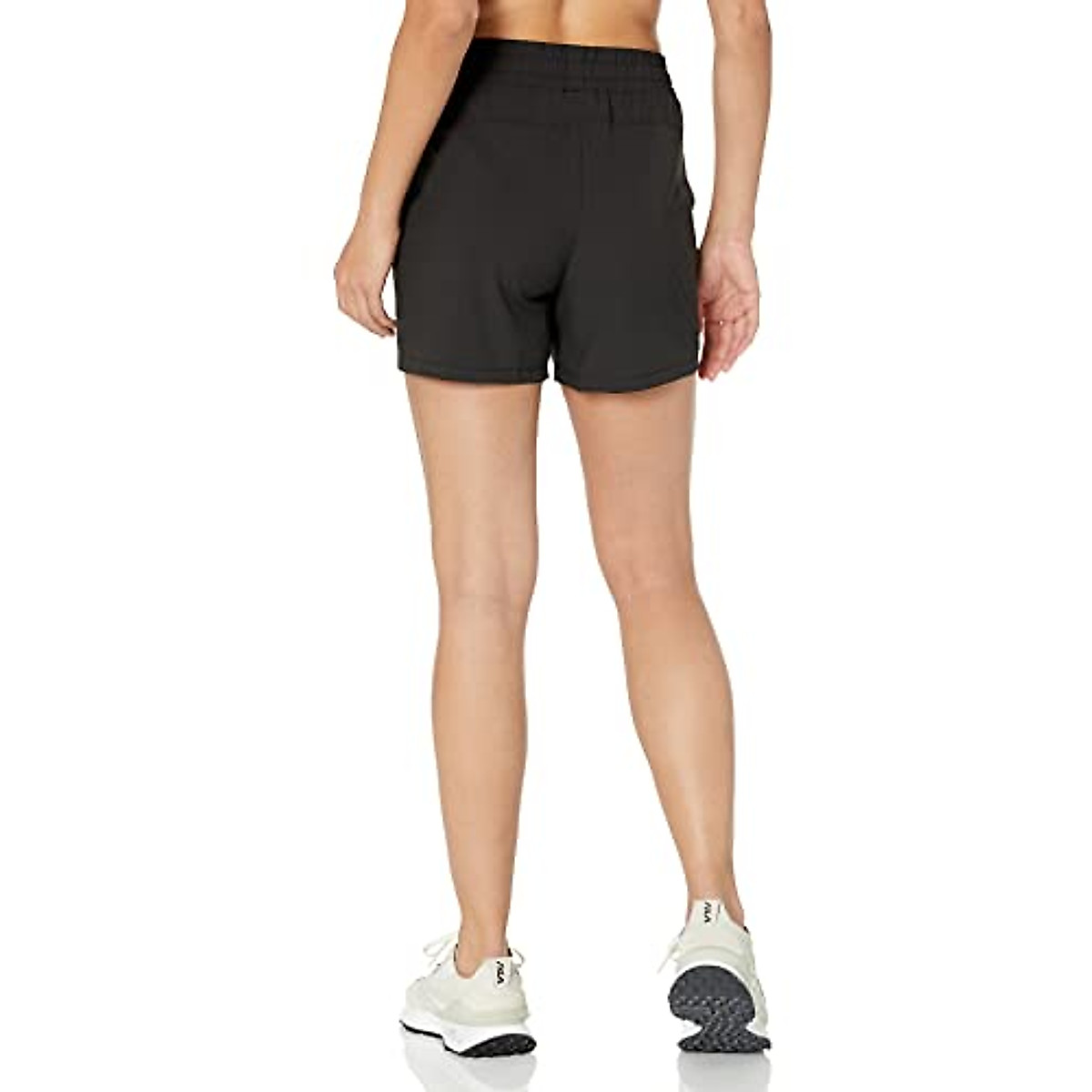 Amazon Essentials Women's Studio Woven Stretch Short, Black, X-Large