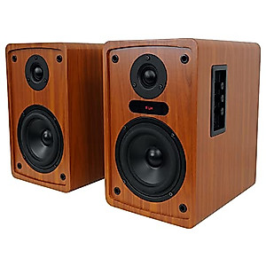 Rockville ELITE-5C Classic Wood 800w Home Theater 5.25" Bluetooth Bookshelf Speakers