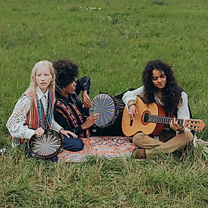 Radiant Tambourine 8 Inch Hand Held Drum with Double Row jingles, Reflective Tambourines Percussion Musical Instruments for Adults Kids Church Party Dance Games