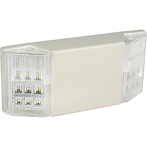 Global Industrial 2 Head LED Emergency Unit w/Fixed Optics