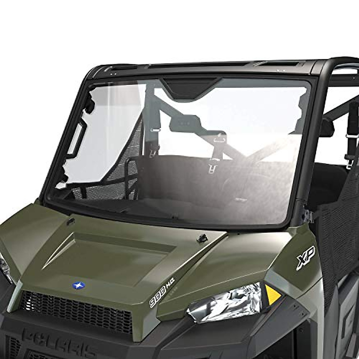 Polaris Lock & Ride Full Glass Windshield - Clear