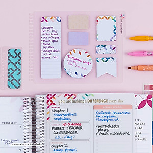 Snap-in Stylized Sticky Notes Dashboard in MCC, Snap This Mid Century Circles Dashboard into Your Coiled Planner or Binder, Jot Down a Reminder or Mark a Page in Style by Erin Condren
