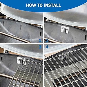 Stanbroil Stainless Steel Grill Cooking Grates for Weber Q1000 Series, Q1200, Q1400 Gas Grill, Replacement for Weber 7644 - Set of 2