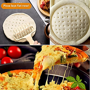 Dough Docker, Hsxxf Silicone Pizza Pie Pastry Dough Docker Roller Dough Pitter Baking Tool for Pizza Crust or Pastry Dough Family
