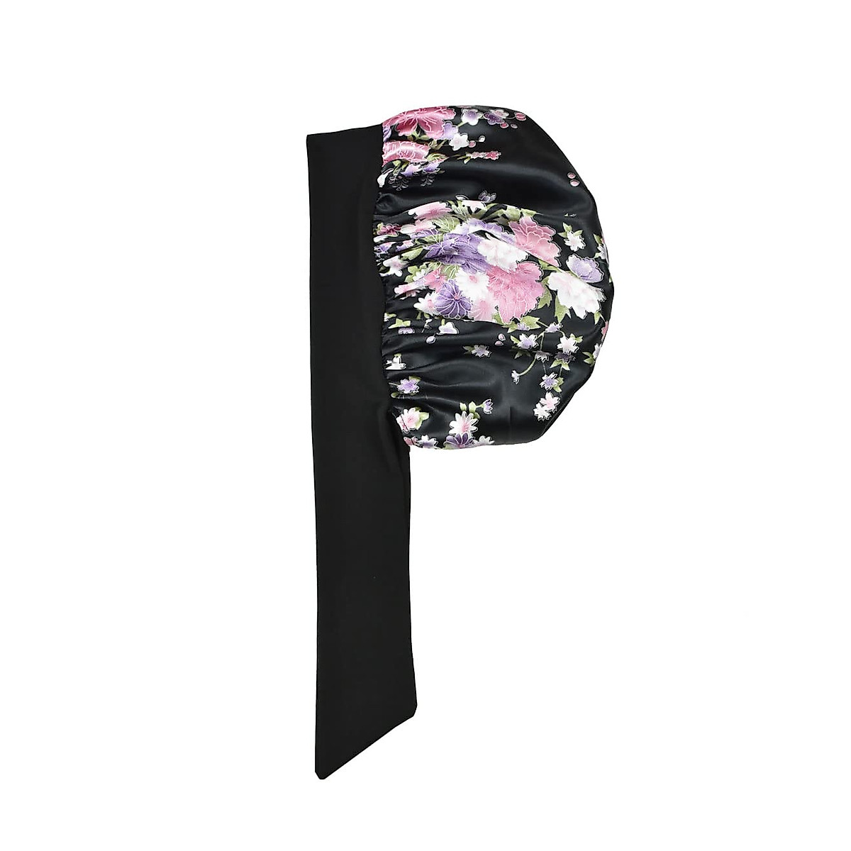 Silk Bonnet Satin Bonnet for Sleeping Curly Hair Cover Sleep Cap Silk Night Caps for Women Large Silk Sleep Bonnet with Tie