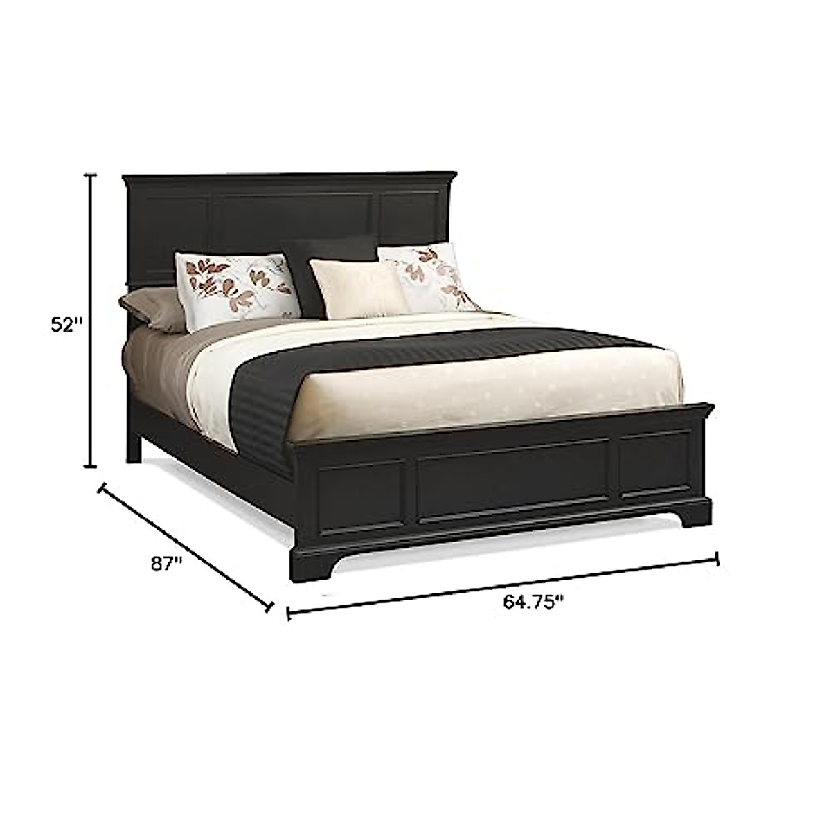 Homestyles Bedford Queen Bed, Black