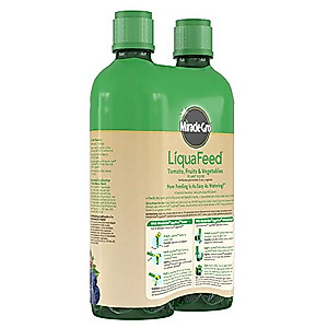 Miracle-Gro LiquaFeed Tomato, Fruits and Vegetables Plant Food Refill Pack, 2 Pack (Liquid Plant Fertilizer)