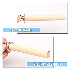 QBDIANGEN 6 Pcs Birdcage Non-Toxic Parrot Stands Parakeet Perch Bird Stands Parrot Grinding Claw Sticks for Bird Roost