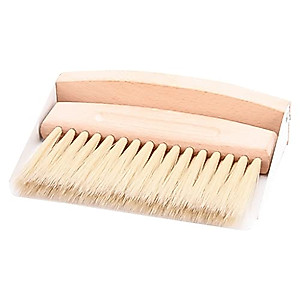 LYSLDH Magnetic Table Brush Desktop Dustpan Set for Crumbs Kitchen Broom Cleaning Tool Save Space Durable Natural Wood Practical