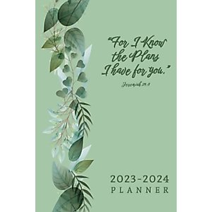 2023-2024 Pocket Calendar for Purse: 2 Yr Christian based 4x6 Planner with Monthly Calendars, Inspiring Bible Verses, Blank Lined Pages for Appointments, To Do’s, notes, Leaves, Plans