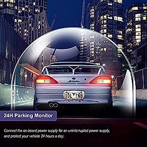 JOMISE G840/G860/D530 Dash Cam Hardwire Kit for 24H Parking Monitor/Time-Lapse Recording, 11.5ft Mini USB Hard Wire Kit for Dashcam Converts 12V-24V to 5V/2.5A w/Fuse Kit and Installation Tool