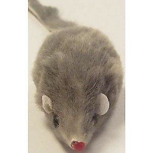 Real Rabbit Fur Mouse Cat Toy - 5 Pak