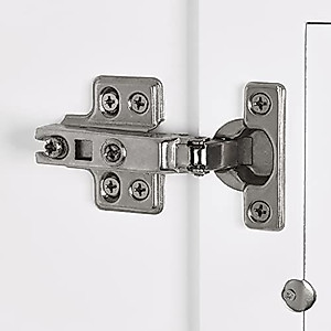 RiverRidge Ashland Wall-Mounted Medicine Cabinet Mirror with Adjustable Shelves - White Bathroom Mirror with Storage