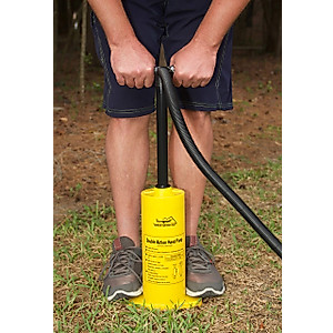 Texsport Double Action Hand Pump for Air Mattress , Yellow , 67 x 28.5 x 11.8
