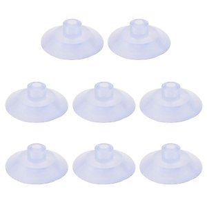 Antrader 20mm/0.79" Suction Cups Furniture Desk Glass Rubber Anti-Collision Sucker Hanger Pads for Without Hooks, Transparent, Pack of 8