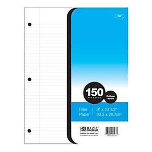 Lot 6 150 Packs college Ruled Filler School Paper 900 Total