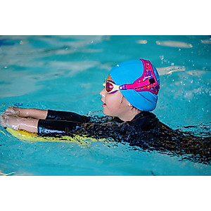 FINIS DragonFly Goggles - Kids Swim Goggles for Ages 4-12 with UV Protection, Buoyant Neoprene Strap, and Durable Lenses - PVC- and Latex-Free - Scales