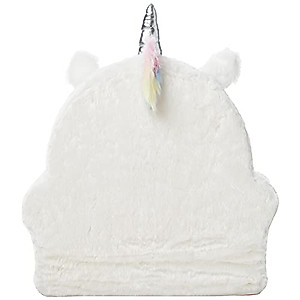 Amazon Basics Children's Plush Toddler Chair, Unicorn, Medium, Multicolor