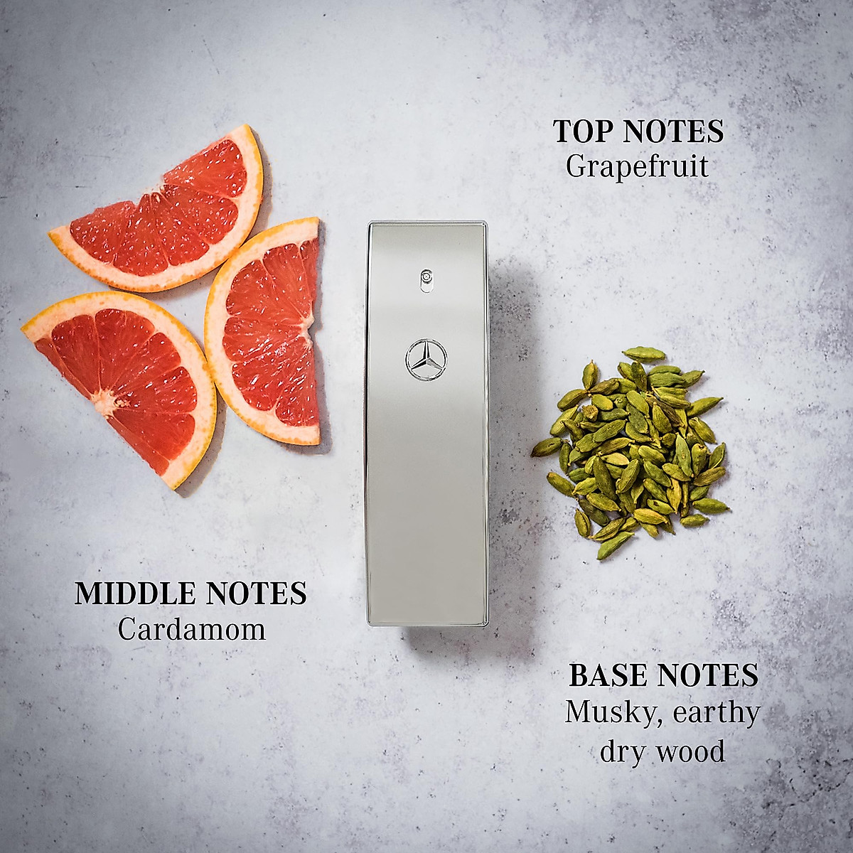 Mercedes-Benz Club - Elegant Fragrance - Sensual Woody Aromatic Notes - Mesmerize The Senses With Original Luxury Men’s Eau De Toilette Spray - 3.4 oz