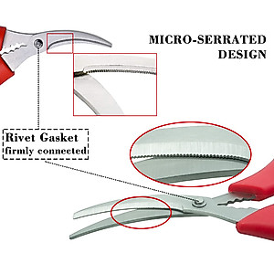 ROEDEER Kitchen Stainless Steel Seafood Scissors for Lobster,Shrimp,Crab,Crab Claw,King Crab Leg,Fish,Shellfish,Crawfish,6" And 7" 2PCS Shears