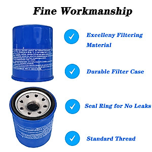 Jvfnxpm 15400-PLM-A02PE Oil Filter for Hnoda GX610 GX630 GX660 GX670 GX690 GXV340 GXV390 GXV610 GXV630 GXV660 GXV670 GXV690 Engines Replace 15400-PLM-A02 15400-PLM-A01 15400-P0H-305PE