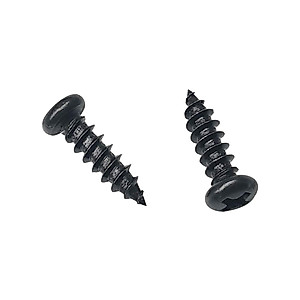 Wood Screw Alamic #8 X 1/2" Wood Screw Pan Head Phillips Black Oxide Coated - 100 Pack
