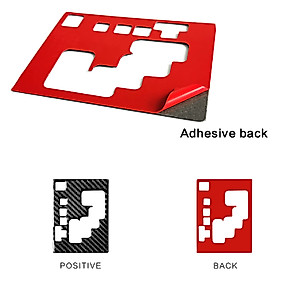 BLAKAYA Compatible with Carbon Fiber Center Control Gear Shift Panel Trim Cover Interior Accessories for Toyota 4Runner SUV 2010-2024(1PCS Black)