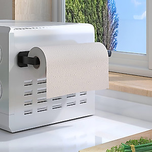CASUN Paper Towel Holder - Multifunctional Towel Bars - Sticks to Any Smooth Surface - for Kitchen, Work Benches, Storage Closets, Grill, Garage
