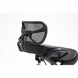 Beautiful Ergonomic Kneeling Chair with Thick Leather Cushions, Pneumatic Height Adjustment, Back Support, Side Handles, Back Pain Relief, Work from Home & Office, Black Stork [Updated August 2021]