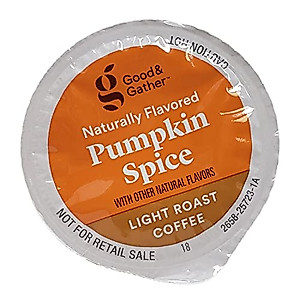 Good & Gather Pumpkin Spice Coffee Pods - Pack of 2 Boxes 16 Per Box 32 Total 100% Arabica Limited Edition Naturally Flavored, 8 Count (Pack 2)