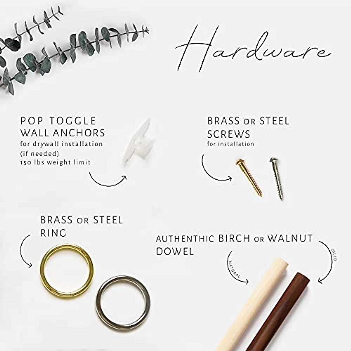 Bathroom Fixture Kit includes leather & wood Toilet Paper Roll Holder, Bath Towel Rail, leather & brass hanging Hand Towel Ring hook with gold hardware, straps are wall mounted, accessories rack