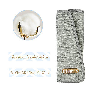 KAKIBLIN 2 Packs Straps Shoulder Pads for Kids Super Comfort Seat Belt Cover for Children, Soft Seat Belt Pads for Cars, Stroller, Pushchair, Grey